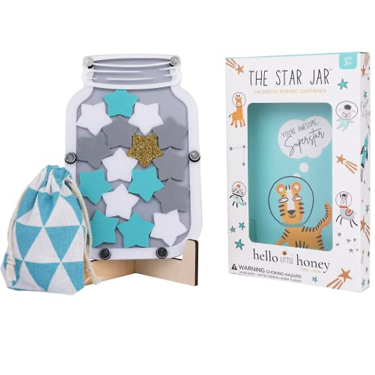 The Star Jar-Chore Chart for Kids Multiple Kids, Potty Training Chart Toddler Boys/Girls, Reward Chart for Kids, Responsibility Chart for Kids, Behavior Chart for Kids at Home, Magnetic Chore Chart