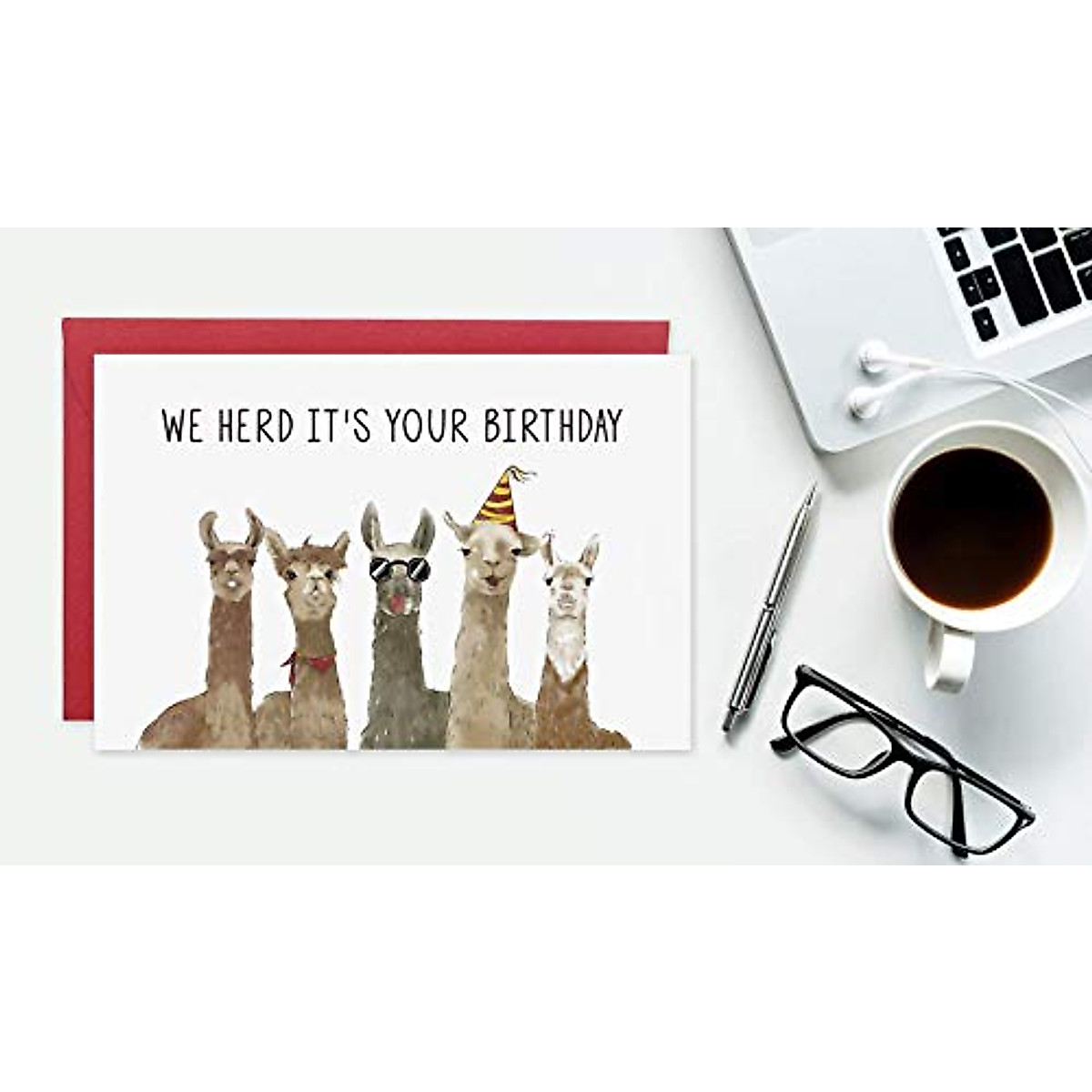 Llama Birthday Card,Funny Alpaca Birthday Cards For Friends