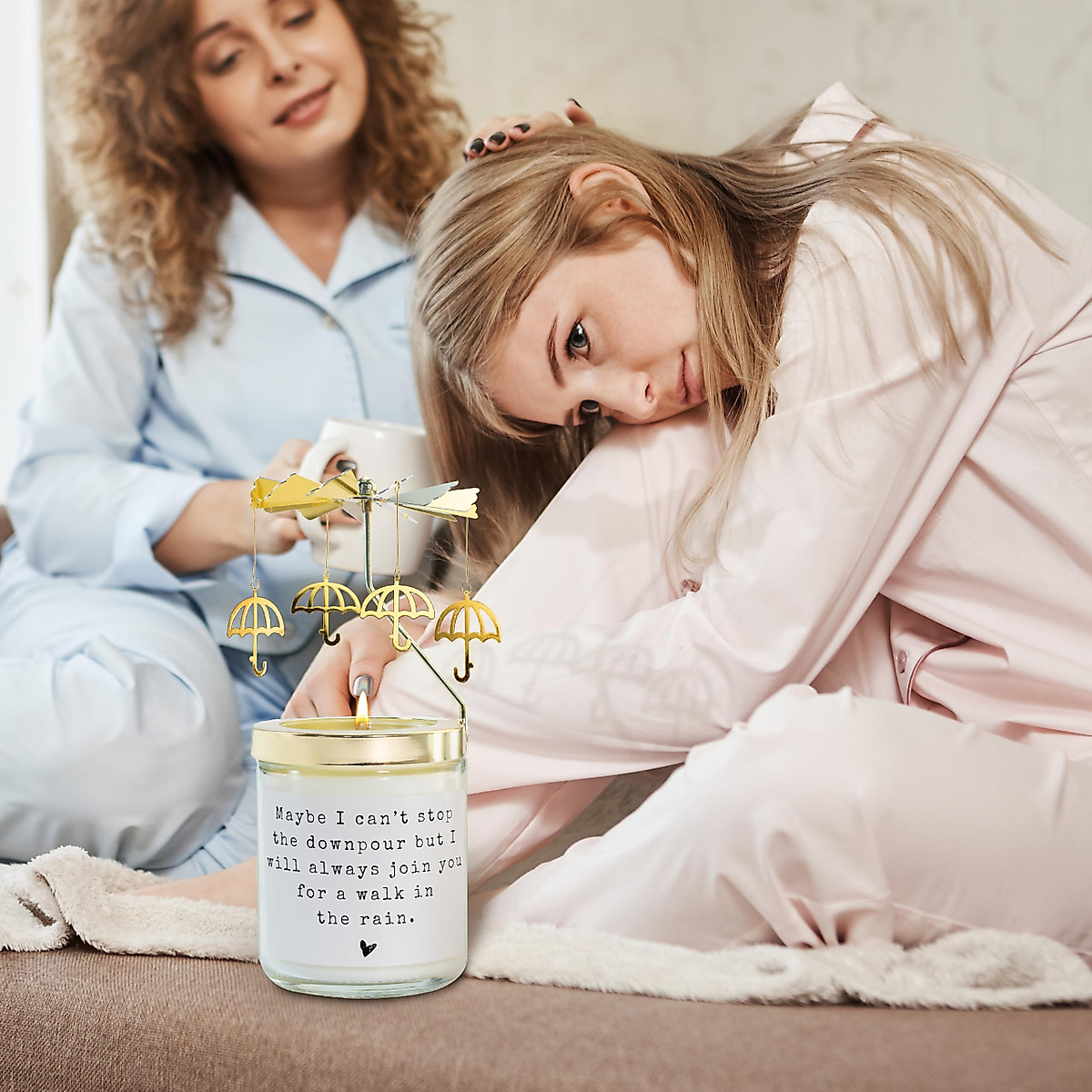 Thinking of You Gifts for Women, Bereavement Gifts, Get Well Soon Gifts for Women, Sympathy Feel Better Thoughtful Gifts for Best Friend, Cheer Up Gifts for Sister Bestie, Lavender Scented Candle