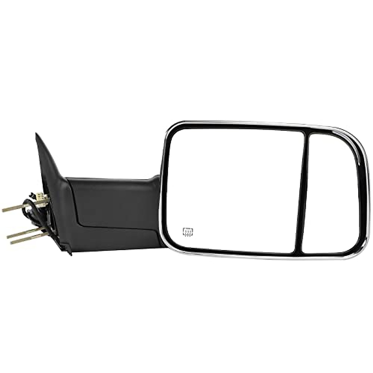 ANPART A Pair of Towing Mirrors Replacement Fit for 1998-2001 for Dodge for Ram 1500 for Ram 2500 for Ram 3500 Truck Pickup Tow Mirrors Power Adjusted Heated Turn Signal Light Chrome Housing