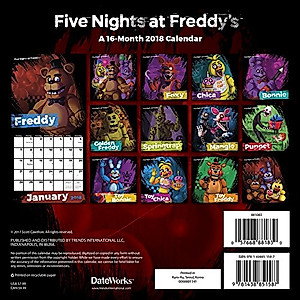 Five Nights at Freddy's 2018 Mini Wall Calendar
