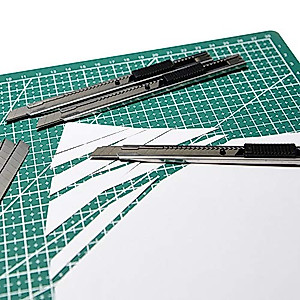 WEKOIL 9mm Snap Off Utility Knife 5 Pack High Hardness Retractable Box Cutters with Snap Off Blades,Art Craft Hobby Cutter 9mm Knife for Home Office Workstation