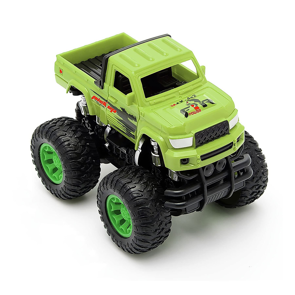 LONGYUEDI Pull Back Cars Toy, Toddlers Mini Monster Trucks 360° Rotating Shockproof Vehicles Toy for Boys Girls Tiny Friction Powered Cars Push and Go Great Gifts for Kids Children Aged 3-8.…