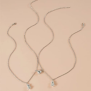 Palotay Friendship Butterfly Necklace for 2 Best Friend Matching Necklace Butterfly Pendant Necklace BFF Long Distance Silver Gold Necklaces for Women Sister Teen Girls Gifts Dinosaur