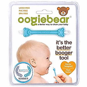 oogiebear - Nose and Ear Gadget. Safe, Easy Nasal Booger and Ear Wax Remover for Newborns, Infants and Toddlers. Dual Earwax and Snot Remover. Aspirator Alternative
