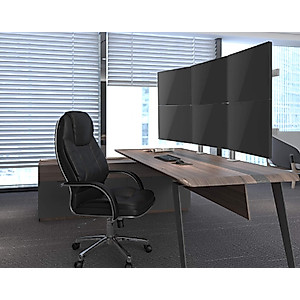 Stand Steady 6 Monitor Mount Desk Setup - Heavy-Duty Height Adjustable Monitor Stand, Swivel Arm with Clamp-On Base, 6 Screen VESA Mount Fits Most LCD/LED Monitors 17-32 in. (Silver, 6 Mounts)