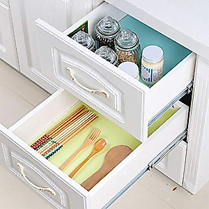 HTDBKDBK Refrigerator Liners, Washable Mats Covers Pads, Home Kitchen Gadgets Accessories Organization for Top Freezer Glass Shelf Wire Shelving Cupboard Cabinet Drawers