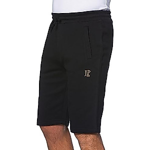 JP 1880 Menswear Big & Tall Plus Size L-8XL JP Logo Comfy Sweat Shorts Black XX-Large 702636 10