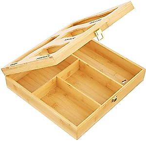 Kitchen Drawer Organizer for Ziplock Bags - Baggie Holder for Snacks & Sandwiches - Fits Gallon, Quart & Slider Bags - 4 Slots for Easy Storage & Organization