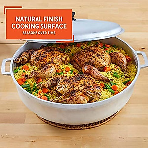 IMUSA USA 11.6Qt Jumbo Traditional Colombian Caldero, 11.6 Quart, Silver