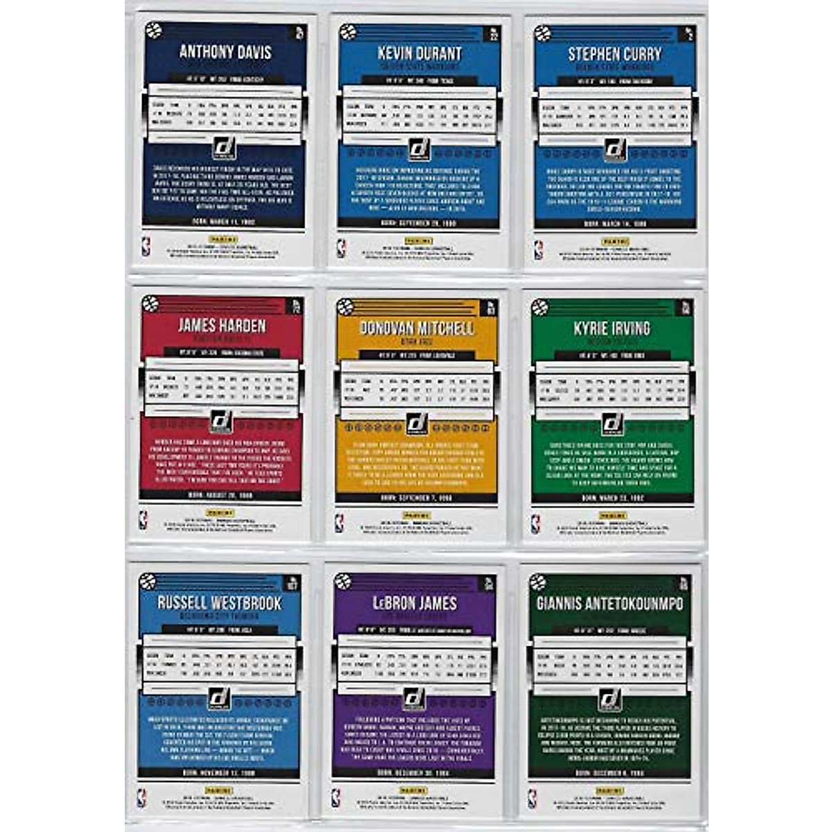 2018 2019 Donruss NBA Basketball Series Complete Mint 200 Card Set with Stars and Rookies Including Lebron James, Stephen Curry, Dandre Ayton, Trae Young, Luka Doncic and More