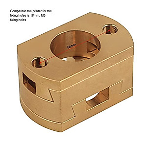 ENOMAKER Upgrade Brass Z Axis Coupler Oldham Coupling Avoid Vibration Improve Printing Quality for Creality Ender 3 Pro V2 CR-10 CR-10S Pro 3D Printer Accessory T8 Lead Screw Hotbed