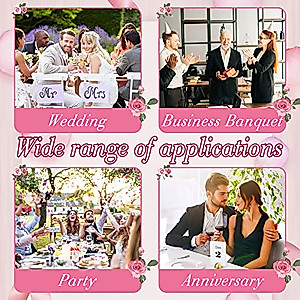 20 Pieces Table Number Cards Round Table Number Stands Modern Cursive Table Number 1-20 for Wedding Reception Anniversary Party Restaurant Events 4 x 6 Inches(Gold)