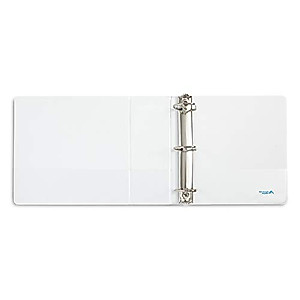 Extra Large 3 Ring Binders, 4 Inch Binder with Rugged Heavy Duty Design for Home, Office, and School, Holds up to 880 Sheets of 8.5 Inch x 11 Inch Paper, White, D Ring, 2 Pack of 4" Binders