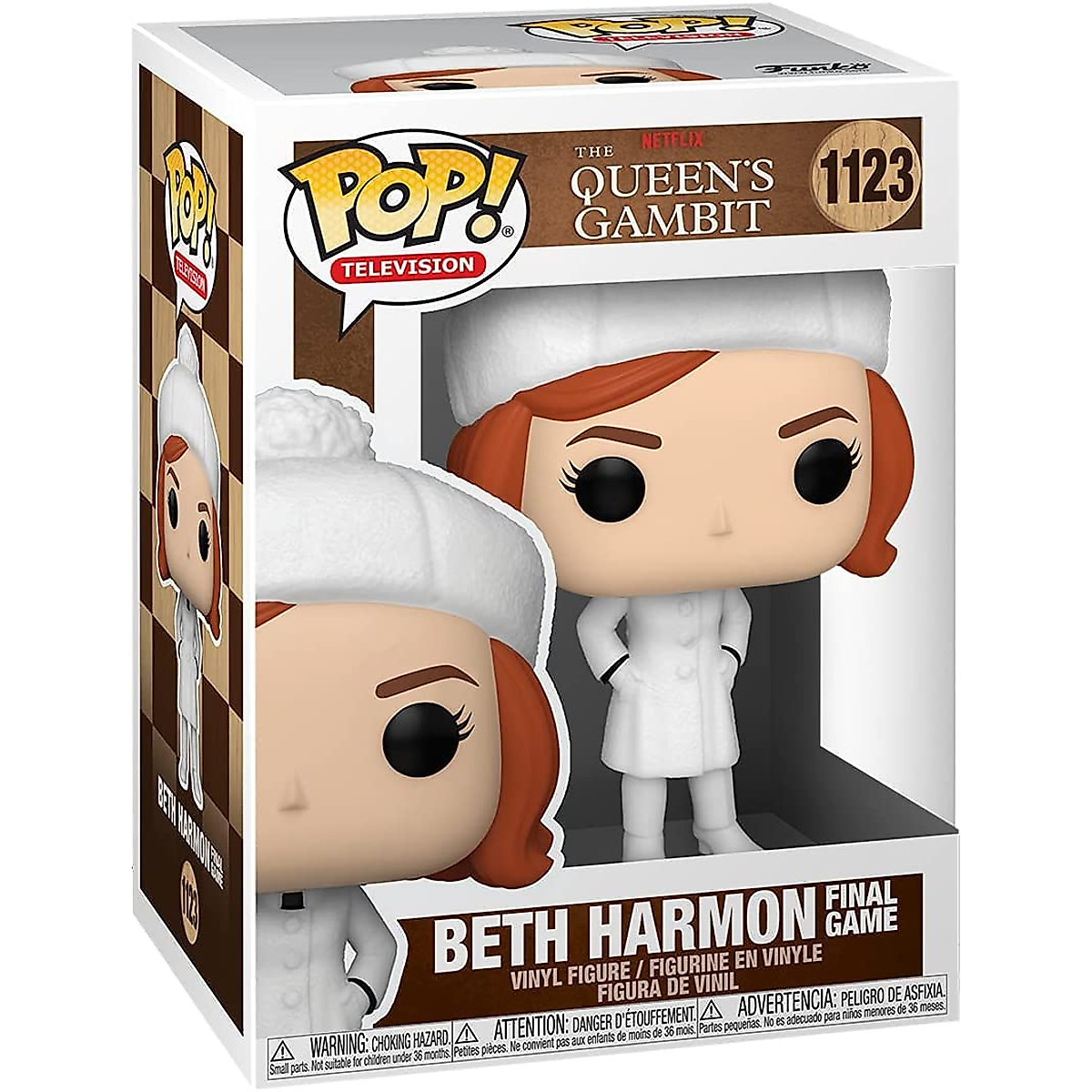 Visit the Funko Store Beth Harmon Final Game Vinyl Figure #1123 Queens Gambit (Includes Compatible Pop Box Protector), 3.75 inches