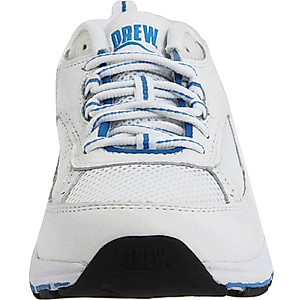 Drew Shoe Women's Athena, White/Blue, 7.5 WW US