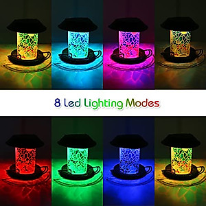 Solar Bird Feeder for Outside Hanging or Wall Mount, Waterproof Squirrel Proof Wild Birdfeeder Solar Powered Led Garden Backyard Lantern Decoration Light, Gifts for Bird Lovers