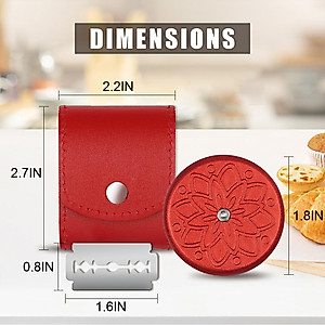 XINBADA Bread Lame Dough Scoring Tool -Ufo Aluminum alloy Material Lame Bread Tool with 5 Blades & Leather Storage Bag, Perfect for Bakin Sourdough Scoring Tool