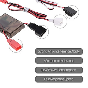 GoolRC Wireless Winch Remote Controller with Receiver Replacement for 1/10 Traxxas Axial Tamiya RC4WD HPI Redcat RC Crawler Car