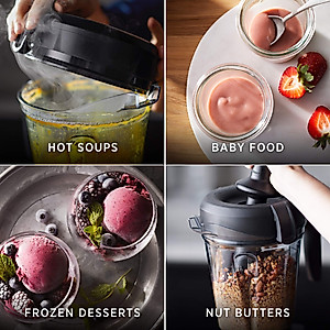 Vitamix Professional Series 750 Blender, Professional-Grade, 64 oz. Low-Profile Container, Black, Self-Cleaning - 1957 (Renewed)