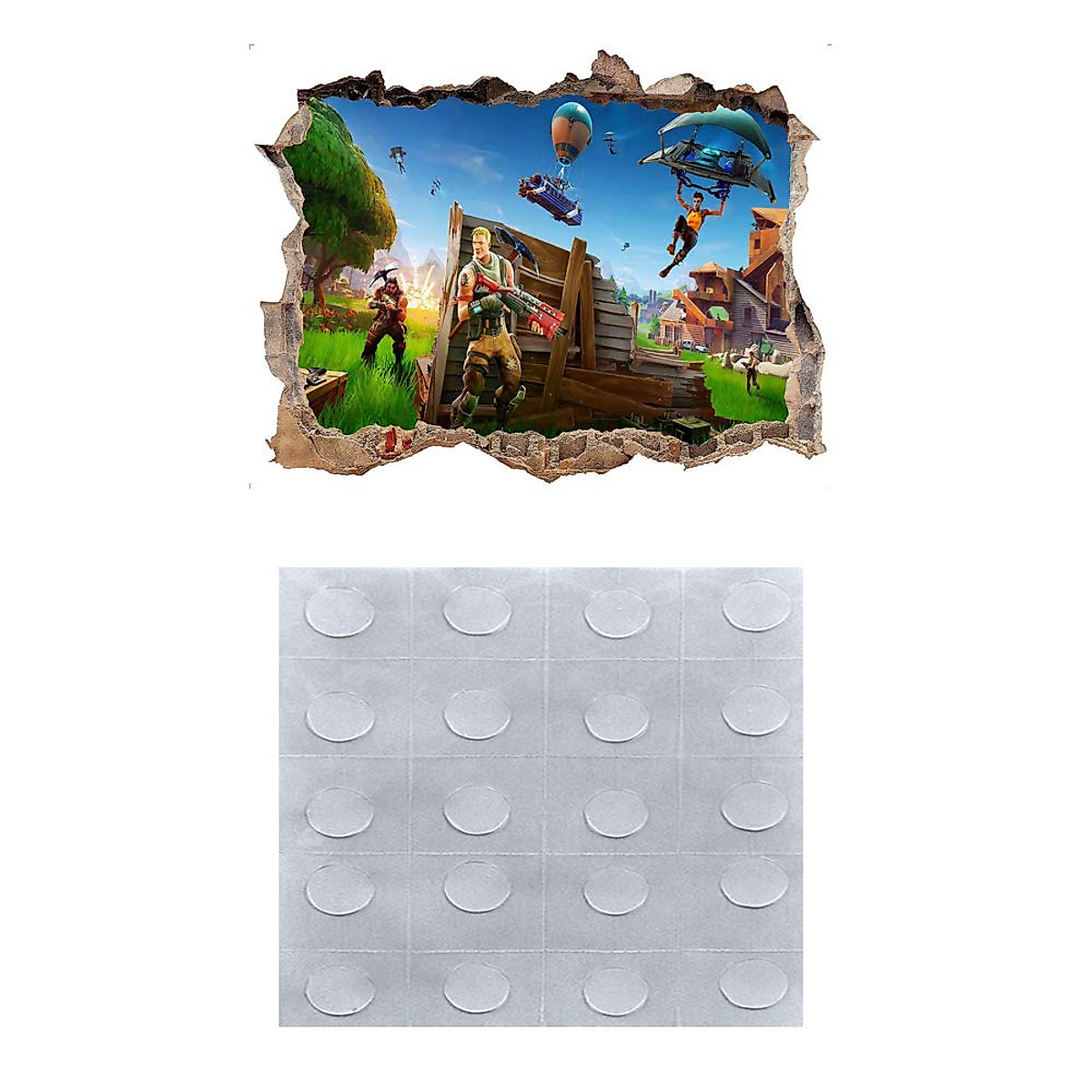 3D Wall Sticker Gaming Room Decor Boys Bedroom Decal Removable Kids Boys Girls Bedroom Wall Sticker Decal Home Decor Art Mural Wallpaper Window Wall Stickers Murals1