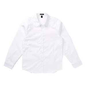 Born to Love Wedding Baptism Birthday White Button Up Shirt Infant, Toddler, Boys 3 to 6 Months