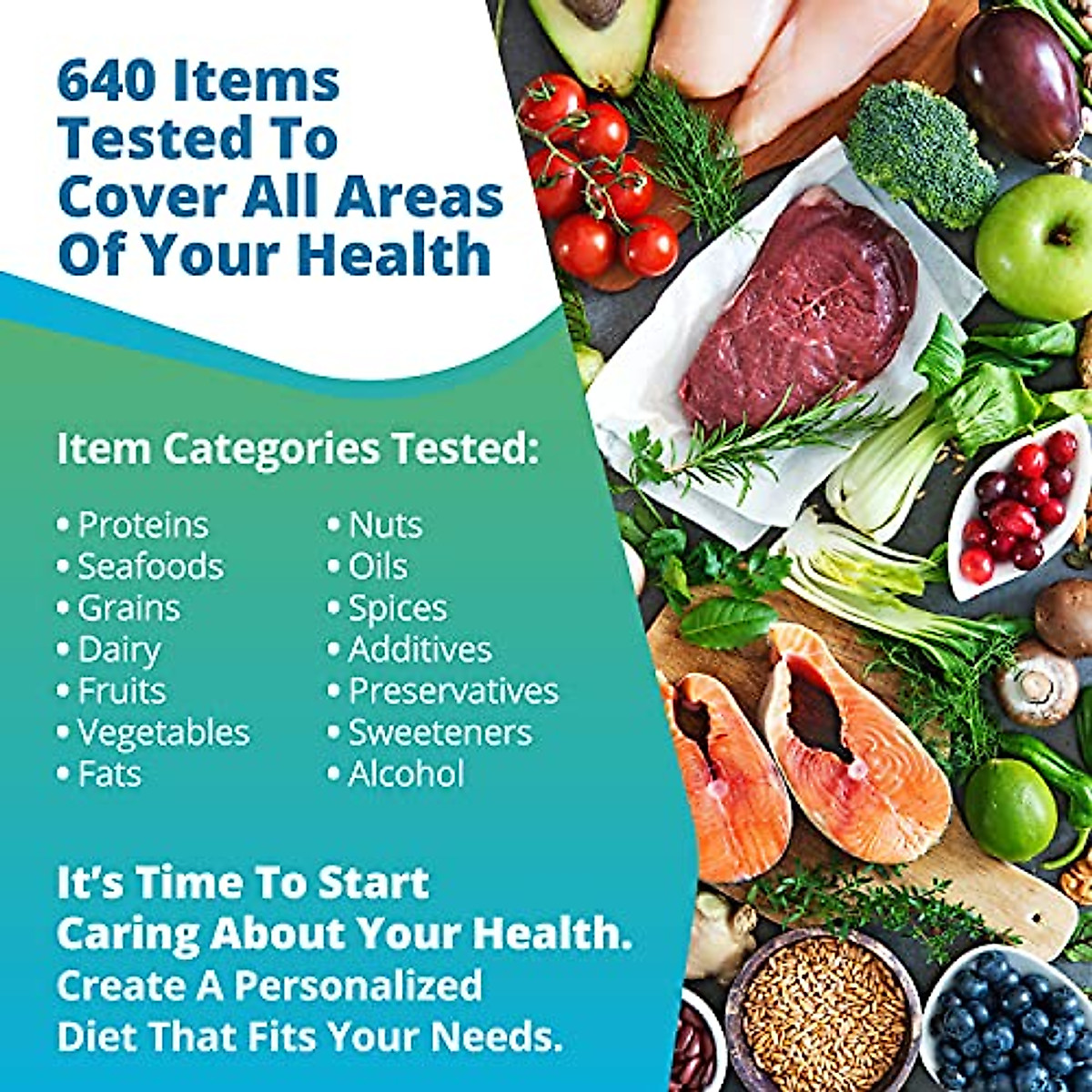 5Strands Food Intolerance Test, 640 Items Tested, Food Sensitivity at Home Test Kit, Accurate Hair Analysis, Health Results in 5-7 Days, Gluten, Soy, Dairy, Protein