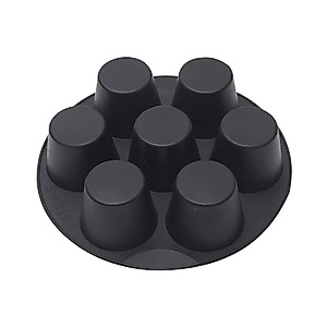 7 Cup Air Fryer Muffin Pan, 21cm Non-Stick Silicone Muffin Cake Cups Cupcake Baking Mold for Air Fryer Accessories, Perfect for Eggs Muffin, Cupcake Molds, Dishwasher Safe