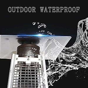 Outdoor Patio space heater 13KW Pyramid Patio Liquefied Gas Heater, Flameout And Overturn Protection Table Top Glass Tube Gas Heater, Perfect For Garden, Under Gazebo Space Heating ( Color : Brown )