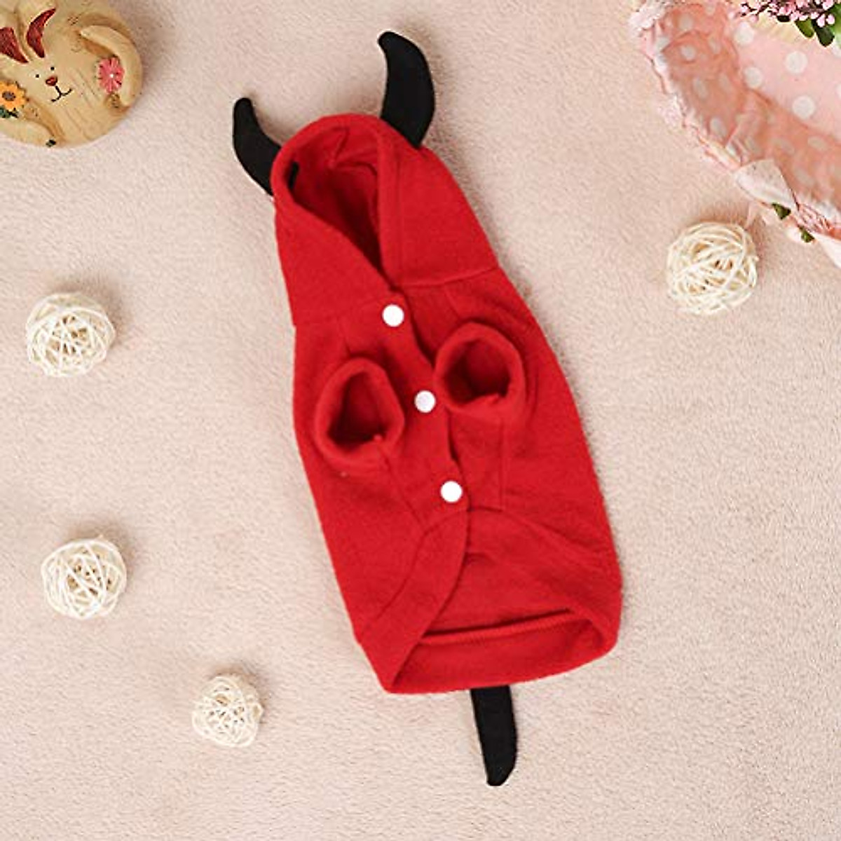 KESYOO Halloween Pet Clothes Red Pet Costume Halloween Themed Pet Clothes Halloween Devil Costume for Cat Dog