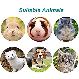 Rabbit Water Bottle 17 OZ Bunny Hanging Water Fountain Automatic Guinea Pig Water Dispenser No Leak Drinking Feeder for Bunny Chinchilla Hamsters Cat Dog Small Animals (Blue)