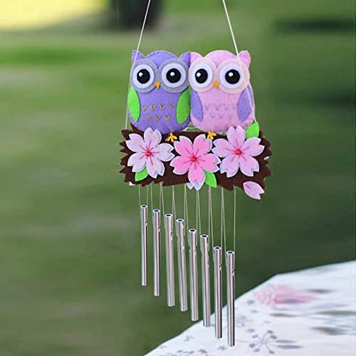 60 Pieces Wind Chime Tubes Parts Supplies String Metal for Crafts DIY Windchime Kits for Adults Kids Arts and Crafts