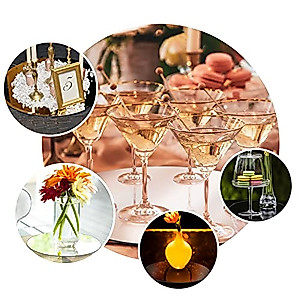 Coo-Drill 12" Round Mirror Plates, Mercuried Mirror Centerpieces 2mm, Circle Mirror Candle Plates for Table Centerpieces &Wedding Decorations & Baby Shower Party&Christmas Decorations,12pack