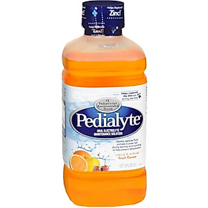 Pedialyte Oral Electrolyte Maintenance Solution Fruit 33.80 oz (Pack of 3)