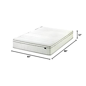 Zinus 12 Inch Foam and SpringMattress / CertiPUR-US Certified Foams /Mattress-in-a-Box, Queen