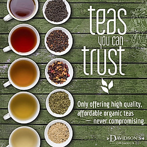 Davidson's Organics, Moringa Mango Peach, 25-count Tea Bags, Pack of 6