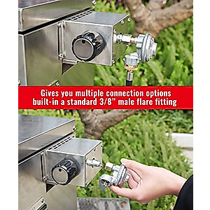 GASPRO Multi-Tasking Propane Infrared Outdoor Cooking Master, XL Steakhouse & Cast-Iron Griddle 2-in-1, Dustproof Foldable Panel