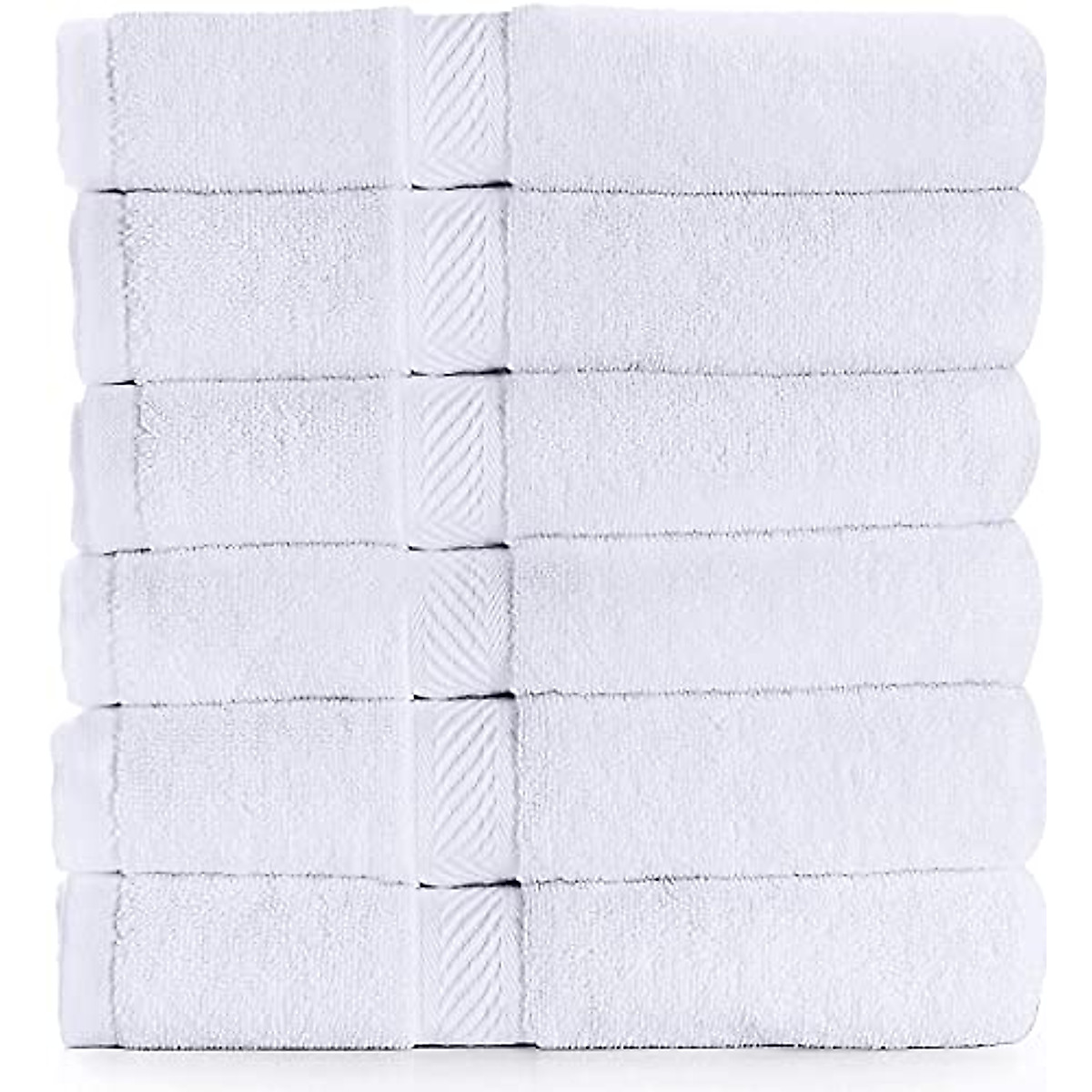 Utopia Towels Premium Bundle - 1 Cotton Washcloths White (12x12 inches), Pack of 24 with 1 Medium Cotton Towels, White, (24 x 48 Inches), Pack of 6