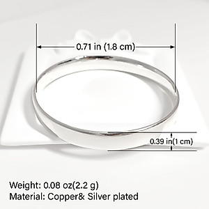 925 Sterling Bangle Bracelet Fashion Jewelry Water Drop Chunky Bangles for Women