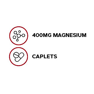 GNC Super Magnesium 400mg, 90 Caplets, Supports Strong Bones and Teeth