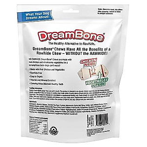 DreamBone Mini Chews With Real Chicken 24 Count, Rawhide-FreeChews For Dogs