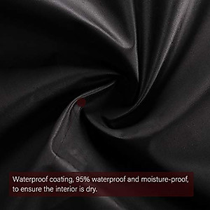 Patio Sofa Cover, Durable Water Resistant Outdoor Indoor Furniture Cover with Upgrade Air Vent Black 93x40x35in