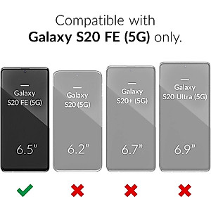 YmhxcY for Galaxy S20 FE Case, Explosion-Proof Film[2 Pack] and Camera Lens Screen Protective Film[2 Pack], 3-in-1 Shockproof Heavy Protection Cover for Galaxy S20 FE 6.5"-Wine Red and Rose Pink