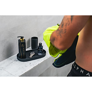 Shampoo and Conditioner Dispenser (Black, Set of 3, 25oz) - Empty Pump Bottles for Bathroom - Refillable Shampoo Conditioner Body Wash Dispensers – Shower Soap Bottle with Pump – Permanent Labels