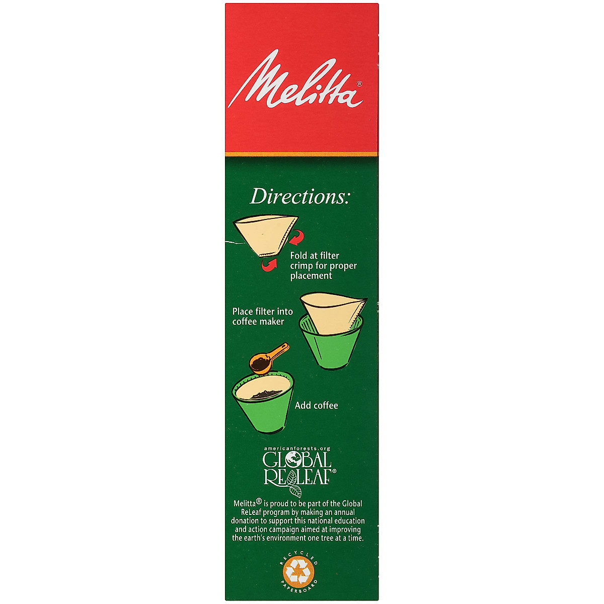 Melitta #4 Cone Coffee Filters, Bamboo, 80 Count