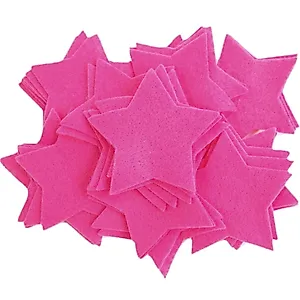 Playfully Ever After 3 Inch 35pc Felt Stars (Pink)