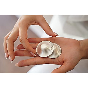 Silver Nursing Cups Nipple Cover Nipple Soother for Newborn Breastfeeding Moms, The Original 925 Silver Nursing Cups