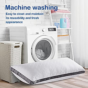 WhatsBedding Memory Foam Body Pillow -Fluffy Body Pillows for Adults -Large Long Bed Pillows for Sleeping - 20x54 inch, White