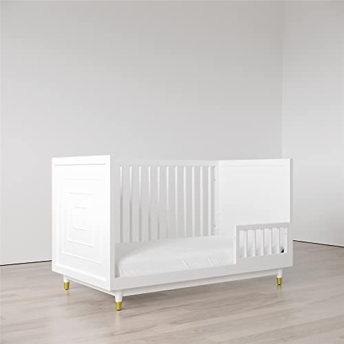 Little Seeds Aviary Toddler Rail with Spindles, White