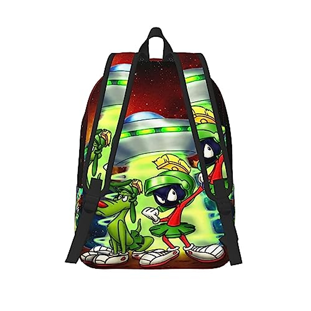 DHOUTSL Canvas Backpacks Marvin Anime The Martian Laptop Backpack Unisex Multipurpose Double Shoulder Bag for Camping Travle Work Hiking Gifts